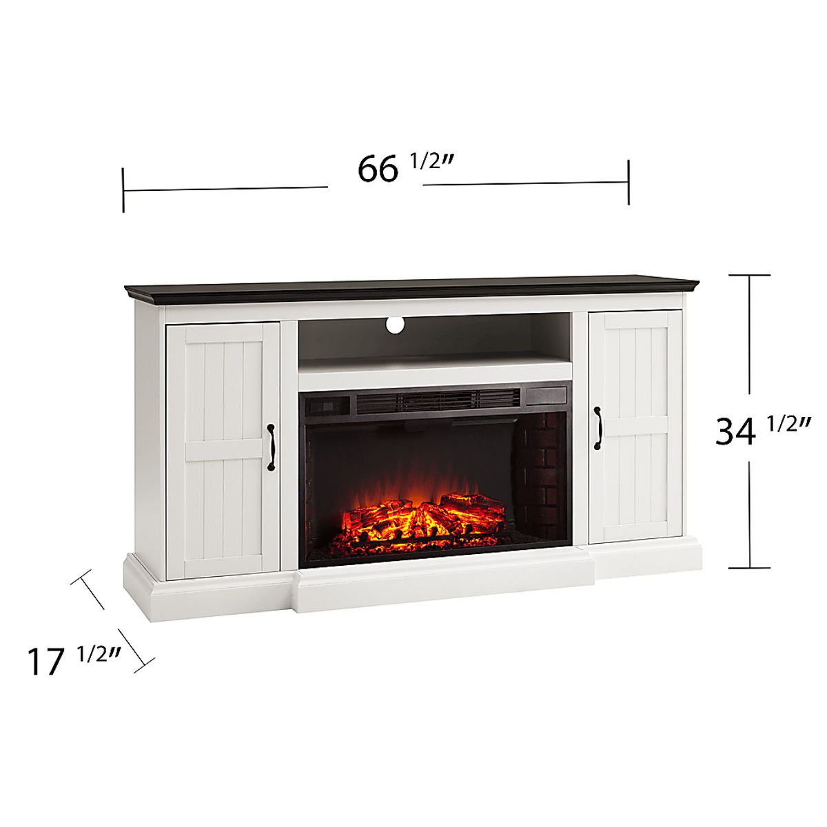 Breyfogle White Colors,White Console | Rooms to Go