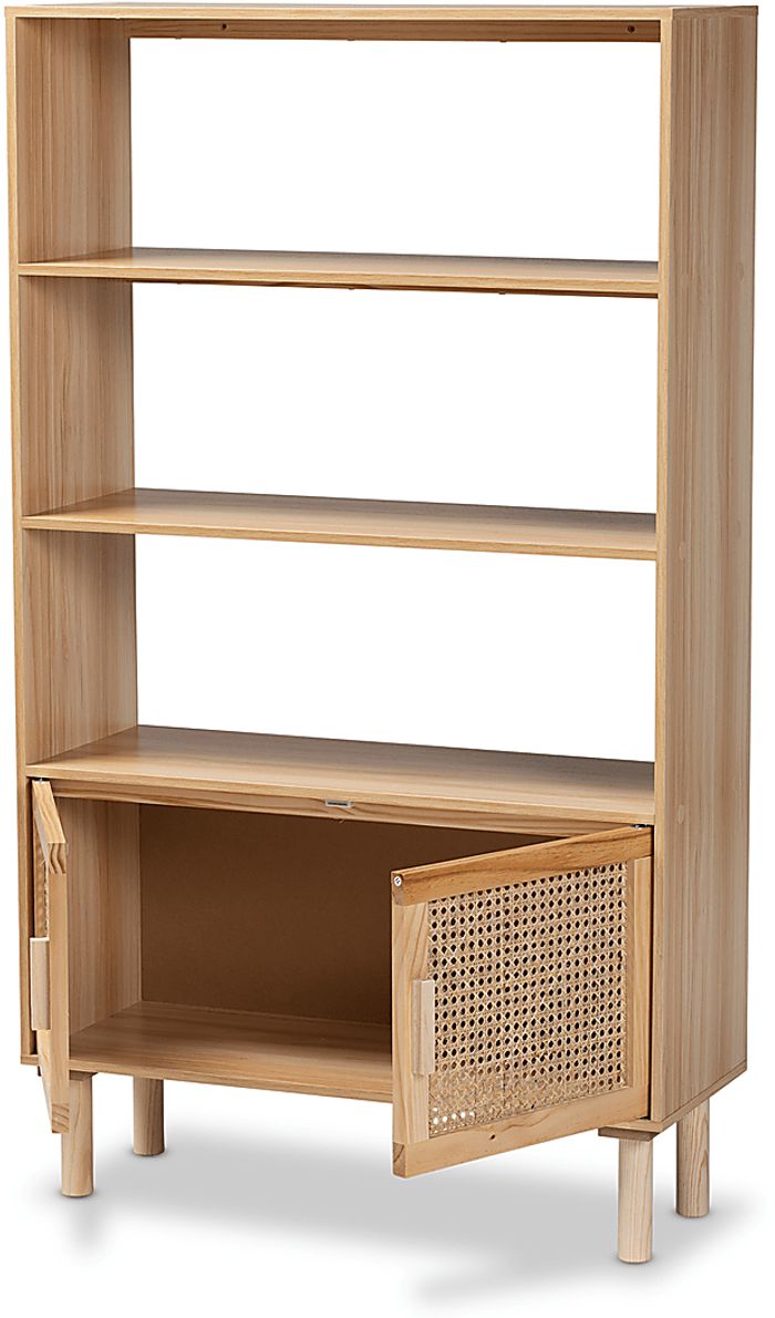 Briargrove Natural Bookcase - Rooms To Go