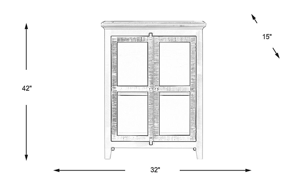 Bridgeport Blue Colors Accent Cabinet | Rooms to Go