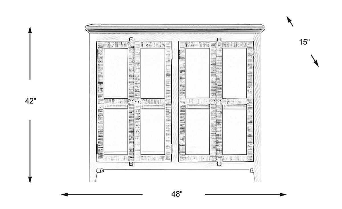 Bridgeport Blue Colors Accent Cabinet | Rooms to Go