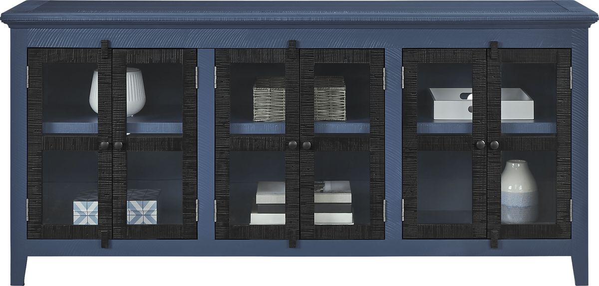 Bridgeport Blue Colors 70 in. Console | Rooms to Go