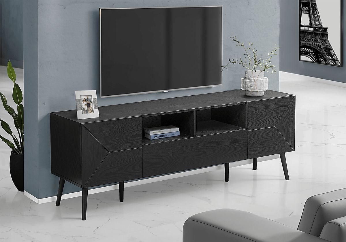 Bridgeware Black Black,Colors 71" Console | Rooms to Go