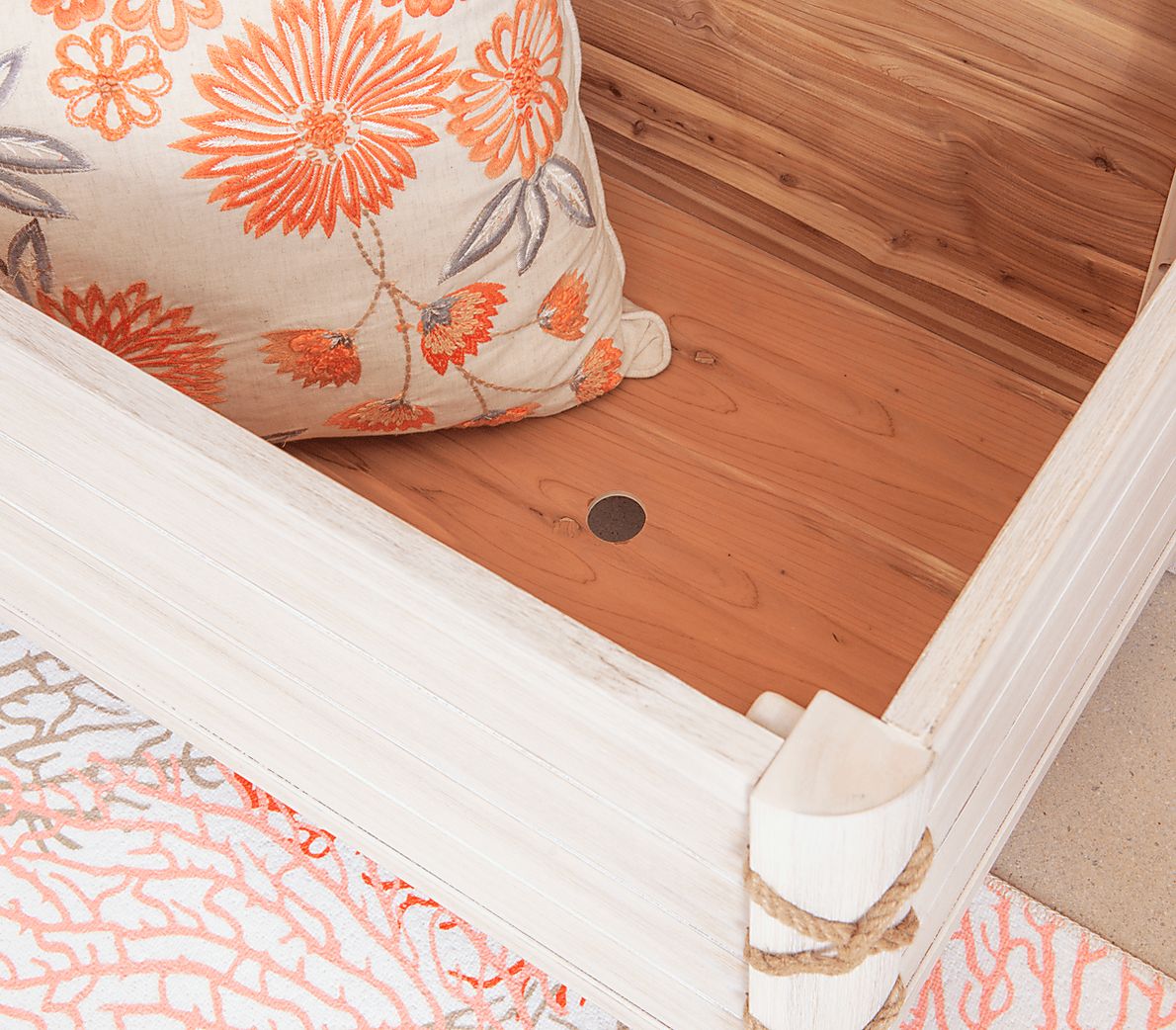 Brieva White Cedar Chest - Rooms To Go