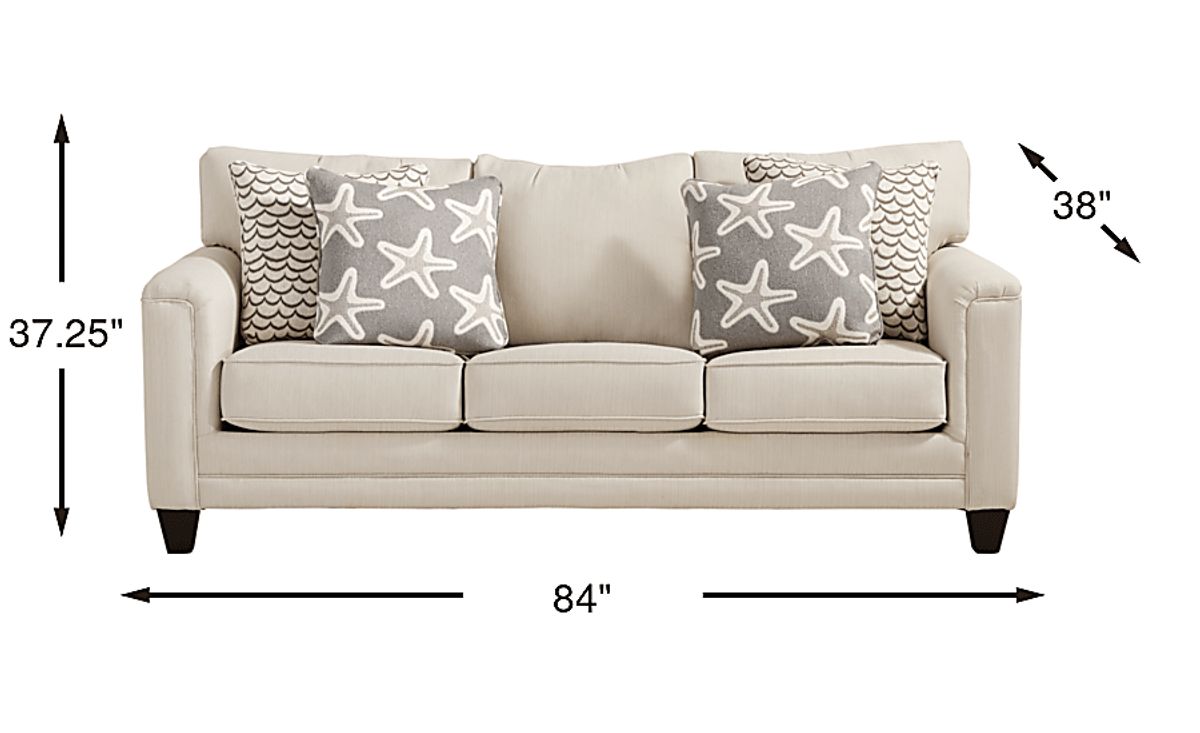 Brightwater Beige Woven Sleeper Queen Sofa | Rooms to Go