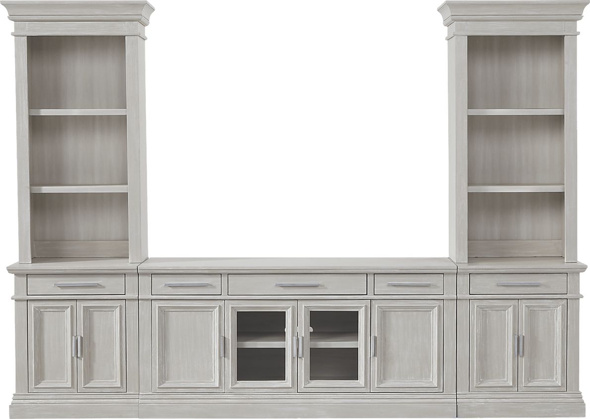 Brightwood Gray 5 Pc Wall Unit With 66 in. Console - Rooms To Go