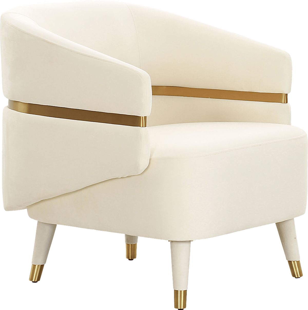 Brimer Cream Beige Polyester Fabric Accent Chair | Rooms to Go