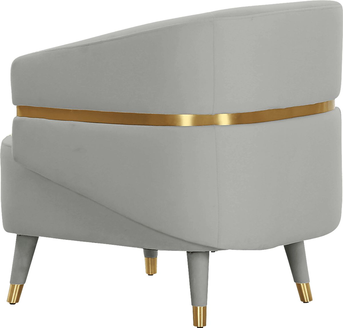 Brimer Gray Polyester Fabric Accent Chair | Rooms to Go