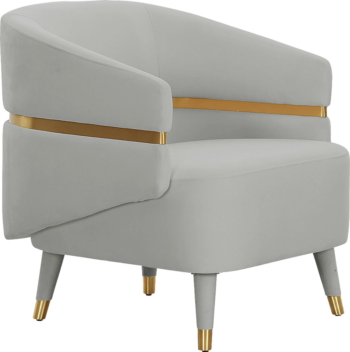 Brimer Gray Polyester Fabric Accent Chair | Rooms to Go