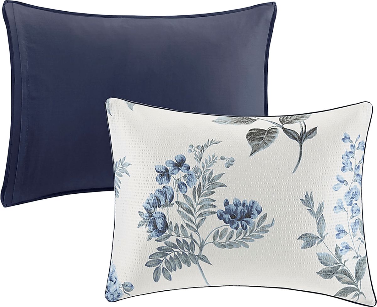 Brindan Blue 7 Pc King Comforter Set | Rooms to Go