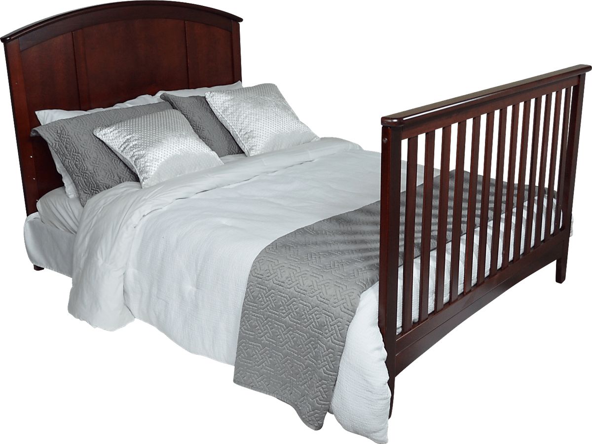 Brindley Brown Cherry Dark Wood Crib | Rooms to Go
