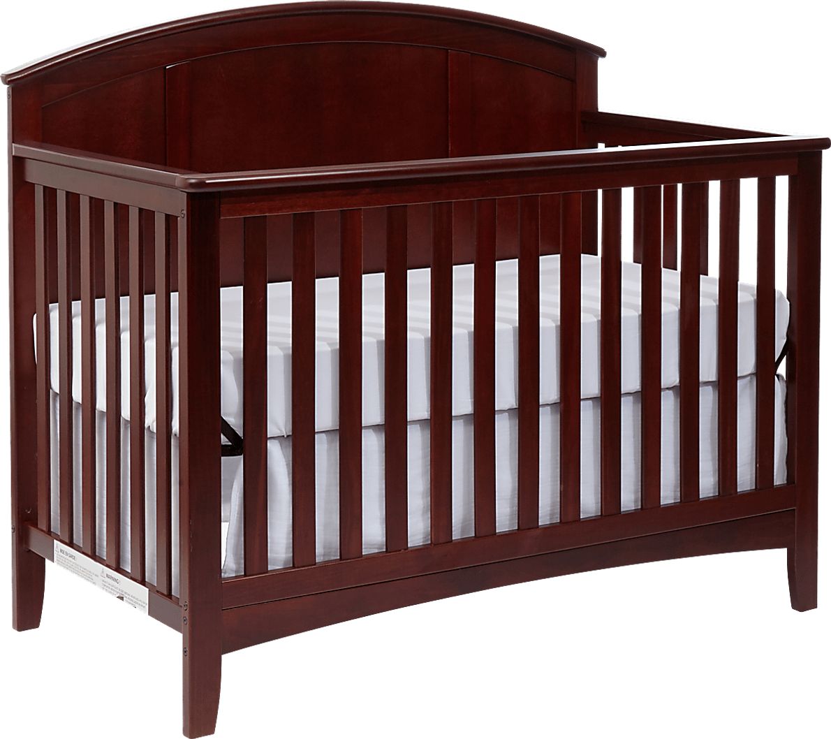 Brindley Brown Cherry Dark Wood Crib - Rooms To Go
