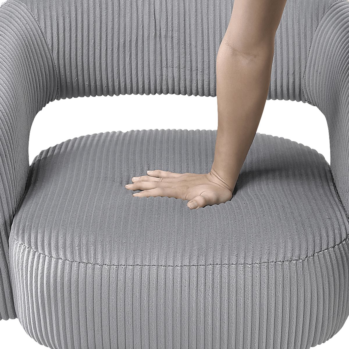 Brindon Dark Gray Polyester Fabric Accent Chair | Rooms to Go
