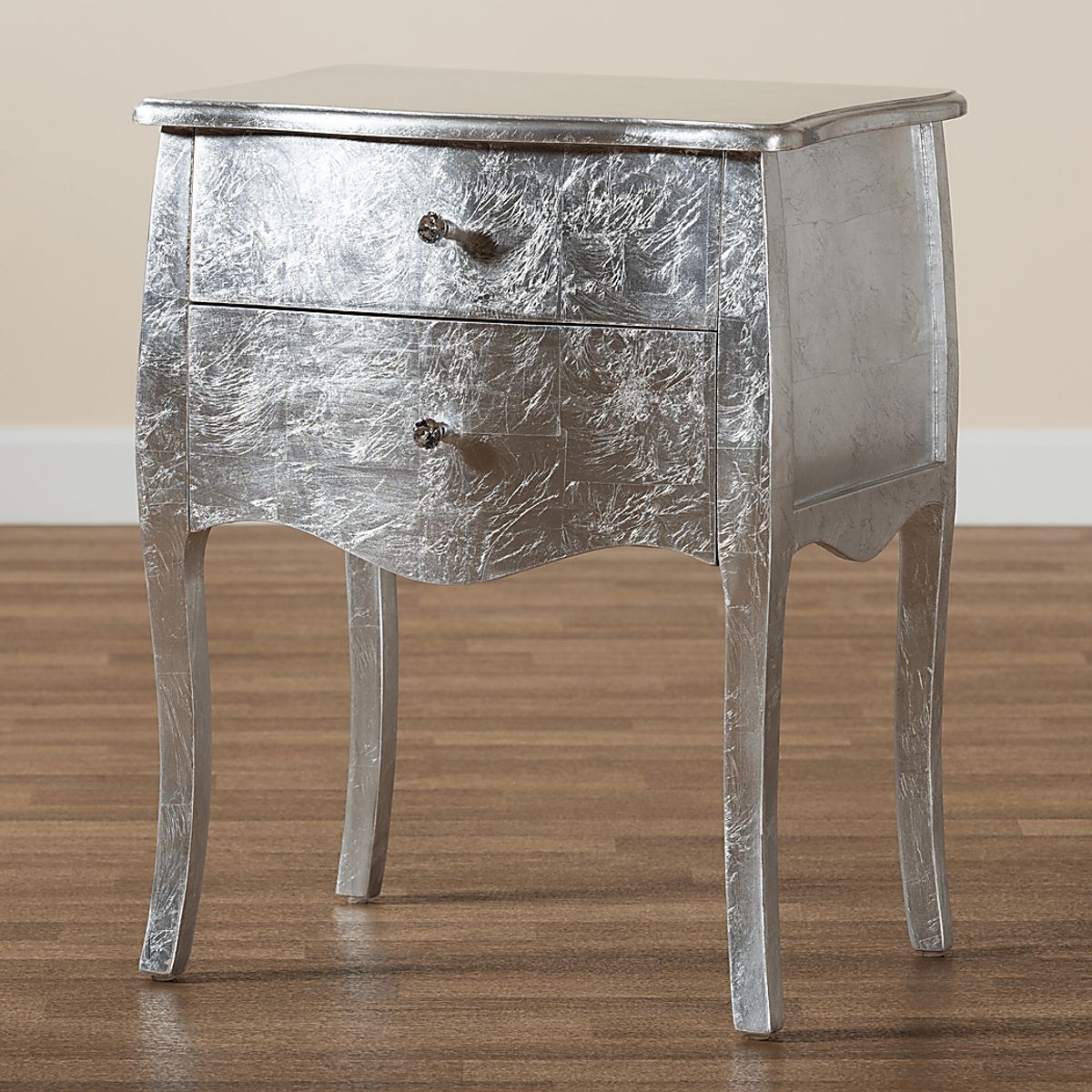 Brinkhoff II Silver Gray Nightstand | Rooms to Go
