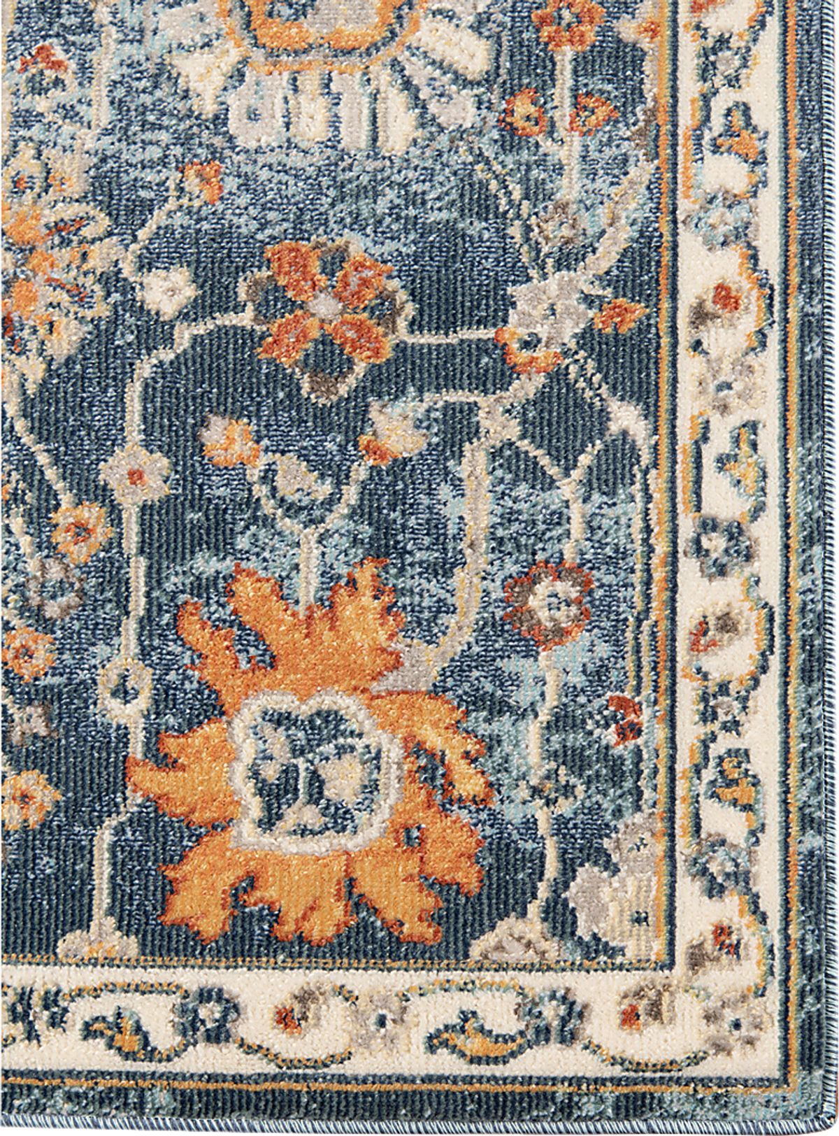 Brisaggo Navy,Orange Blue,Orange,Red Rugs | Rooms to Go