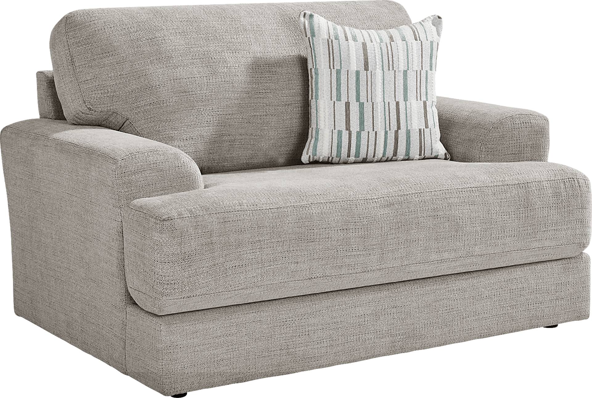 Brisbane 7 Pc Beige Chenille Fabric Living Room Set With Sofa, Chair, 3 ...