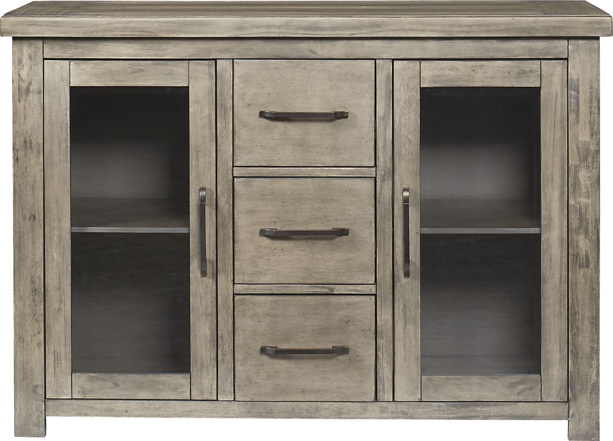 Bristow Charcoal Gray Server | Rooms to Go