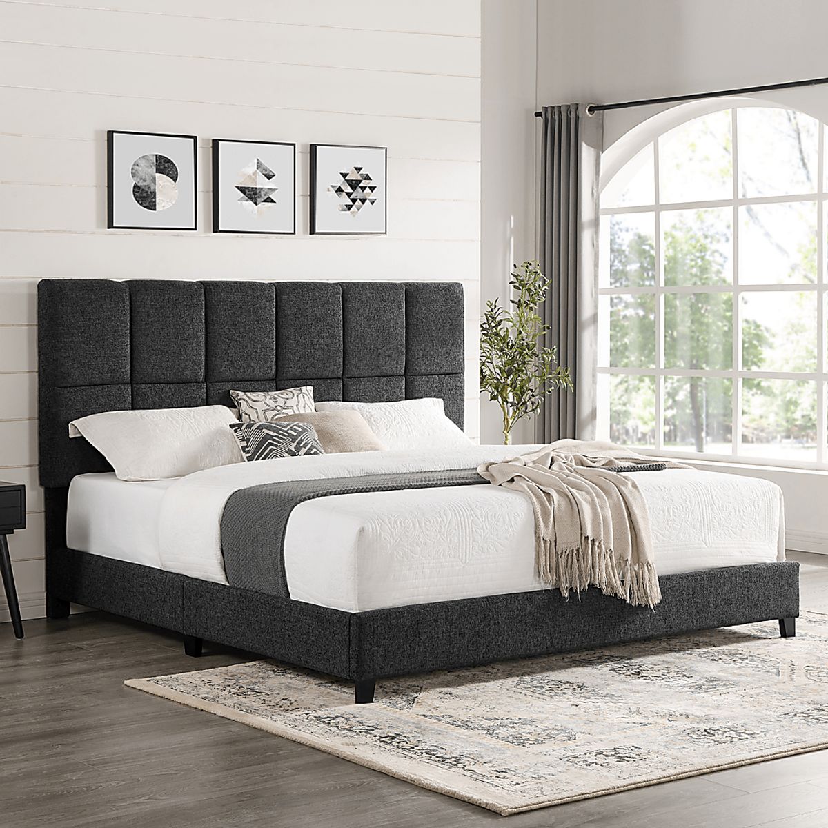 Briya Gray King Bed | Rooms to Go