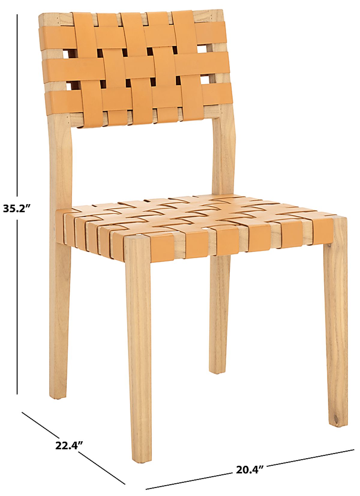 Broader Tan Light Wood Side Chair, Set Of 2 | Rooms to Go