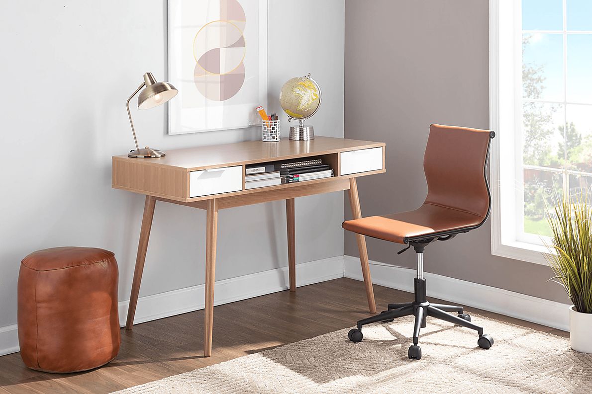 Brobston Natural Desk - Rooms To Go
