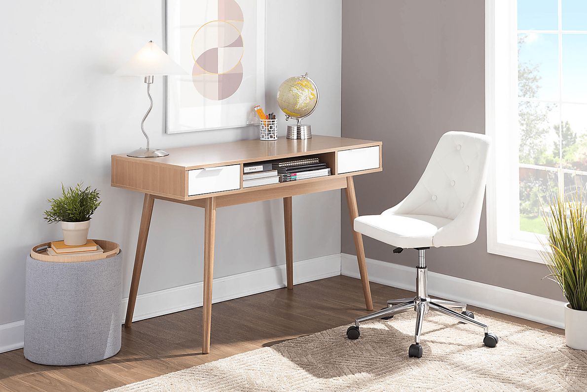 Brobston Natural Desk - Rooms To Go