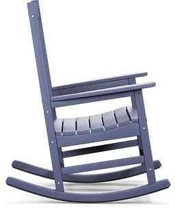 Brocky Navy Colors Synthetic Fabric Outdoor Rocking Chair | Rooms to Go