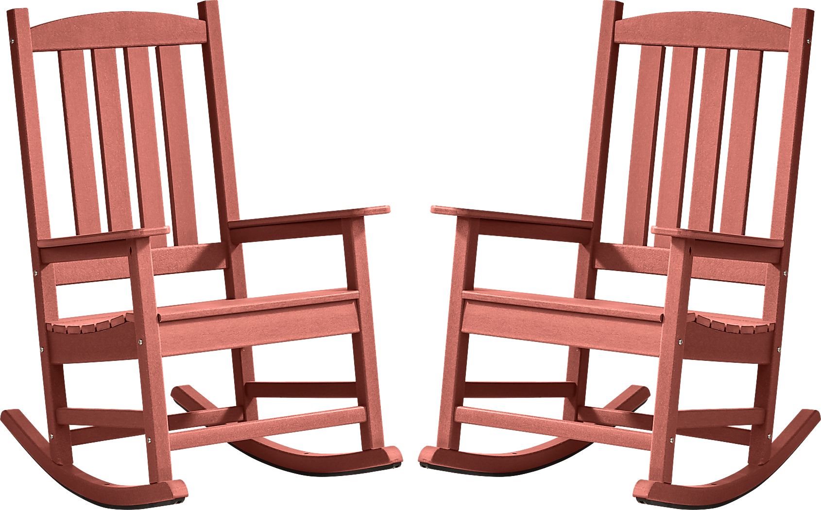 Brocky Red Outdoor Rocking Chair, Set of Two - Rooms To Go