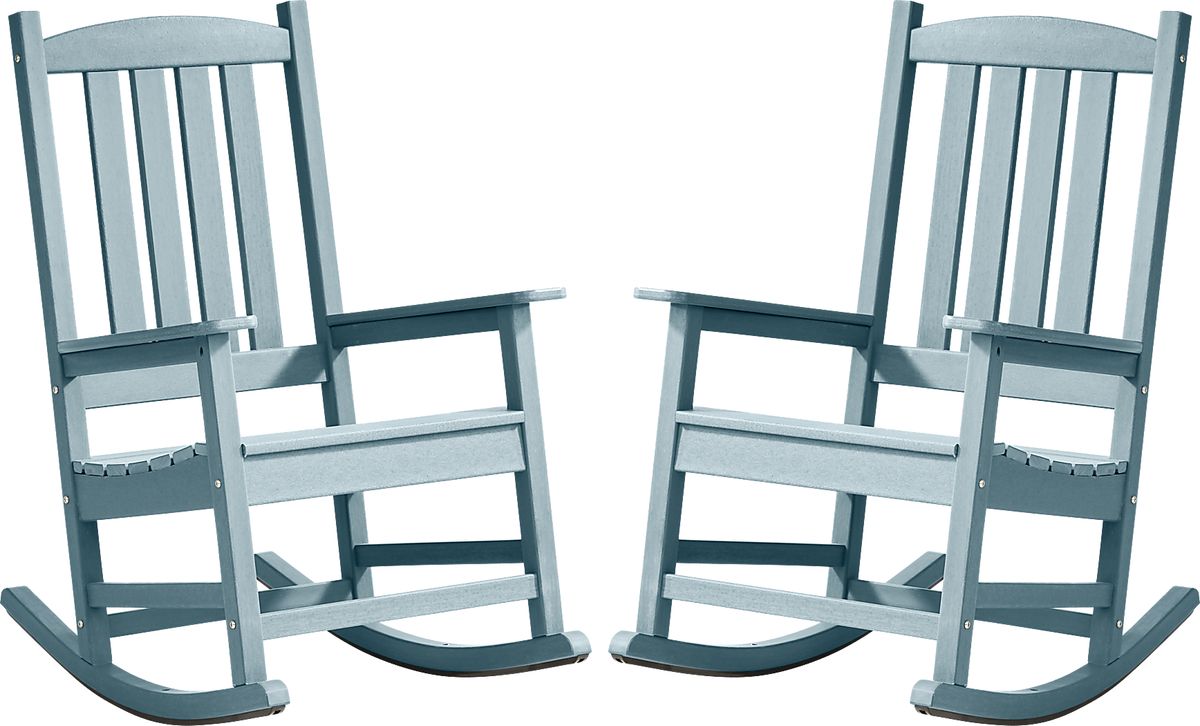 Brocky 2 Pc Sky Colors Synthetic Fabric Outdoor Rocking Rocker | Rooms ...