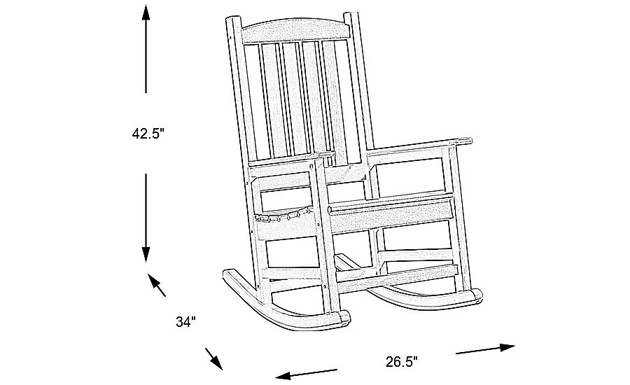 Brocky Sky Outdoor Rocking Chair - Rooms To Go