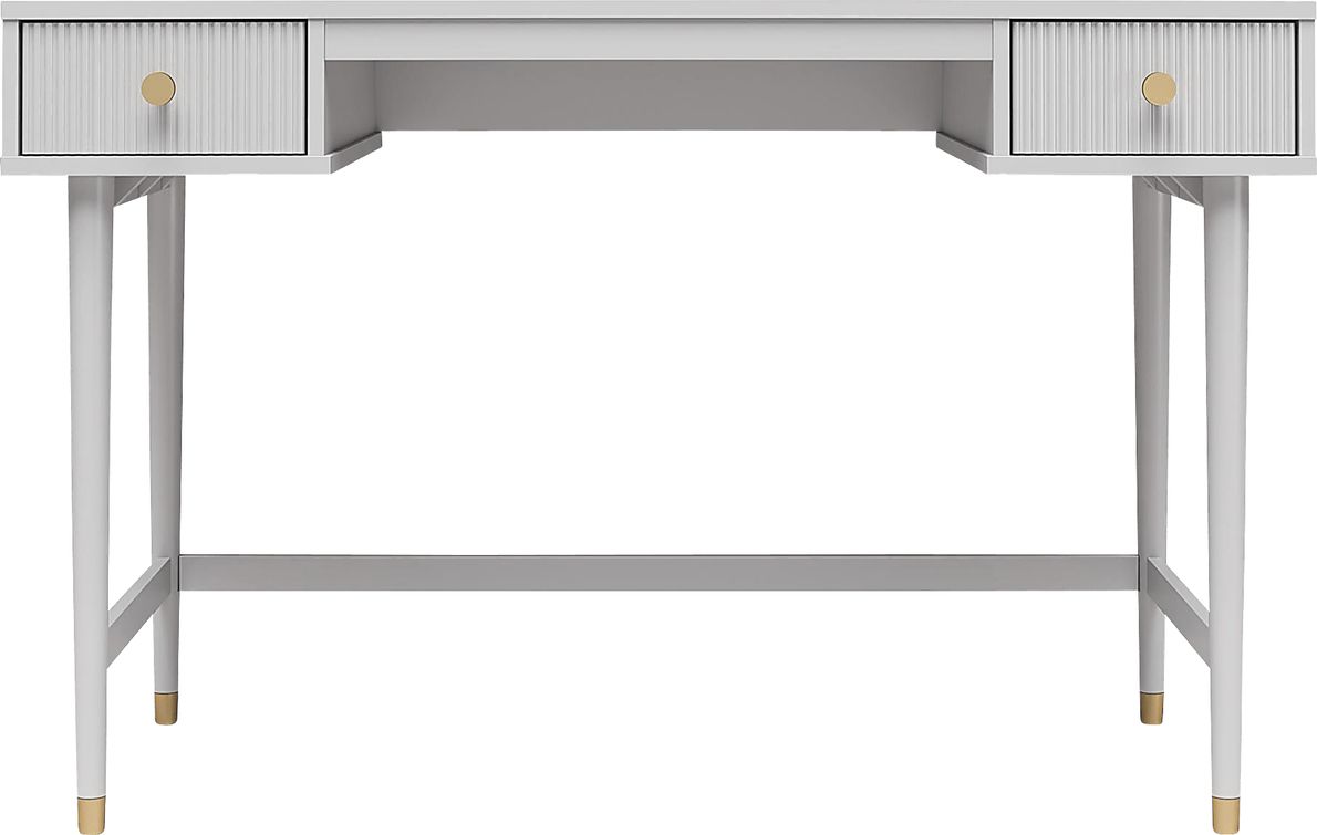 Brohawn Dove Gray Desk - Rooms To Go