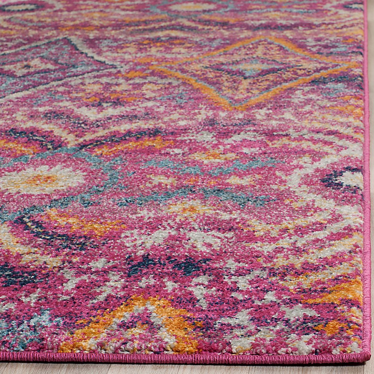 Bronson Trace Fuschia Red Rug | Rooms to Go