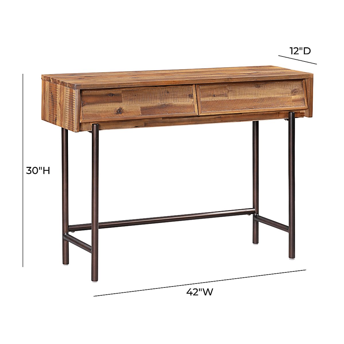 Brookfynn Brown Dark Wood Sofa Table | Rooms to Go