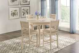 Brookgate 5 Pc Bisque Light Wood,White Dining Room Set With Counter ...