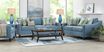 Cindy Crawford Brookhaven Blue Chenille Fabric Sleeper Sofa - Rooms To Go