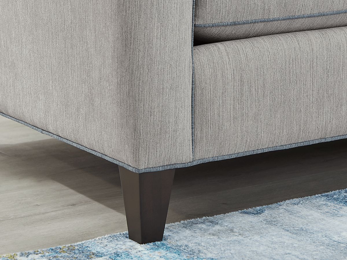 Cindy Crawford Brookhaven 7 Pc Gray Chenille Fabric Premium Sleeper ...