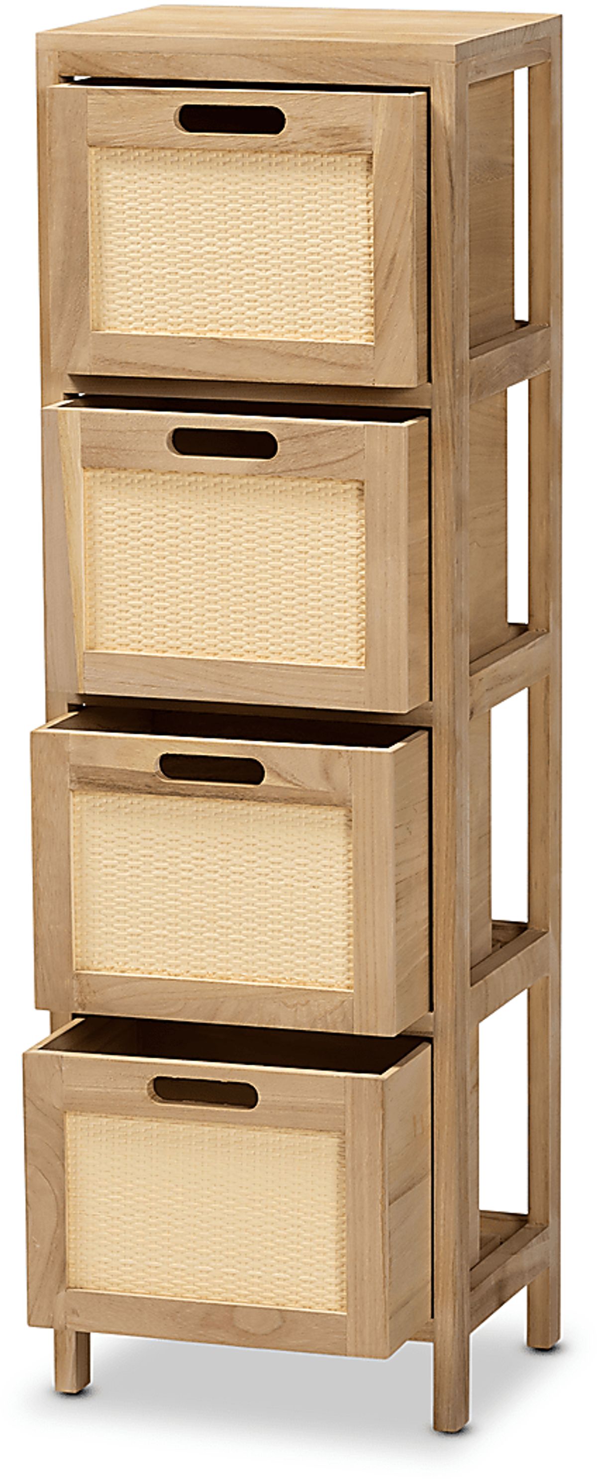 Brookport Beige Colors,Light Wood,White Storage Cabinet | Rooms to Go