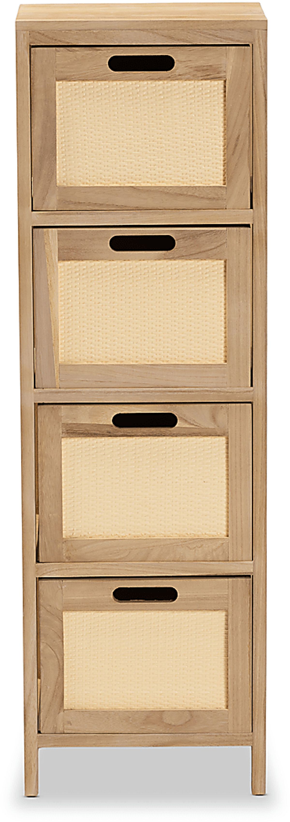 Brookport Beige Colors,Light Wood,White Storage Cabinet | Rooms to Go