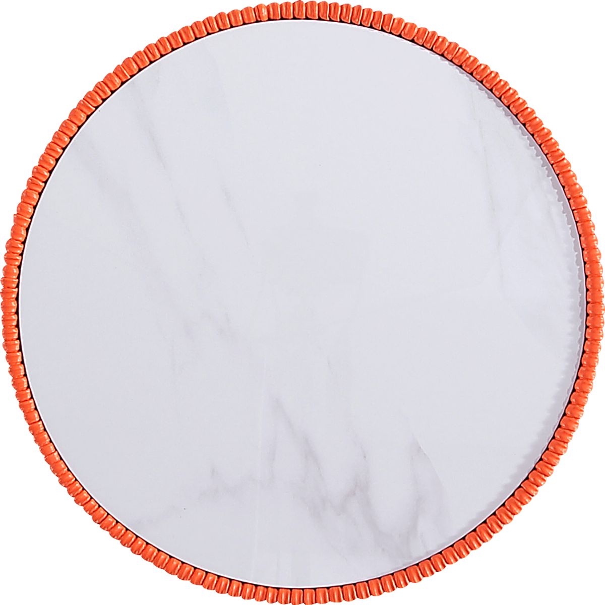 Broomcage III Orange Colors Orange,Red Leatherette End Table | Rooms to Go