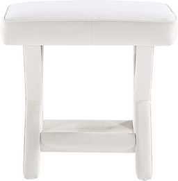 Brougham I Cream Beige Velvet Plush Bench | Rooms to Go