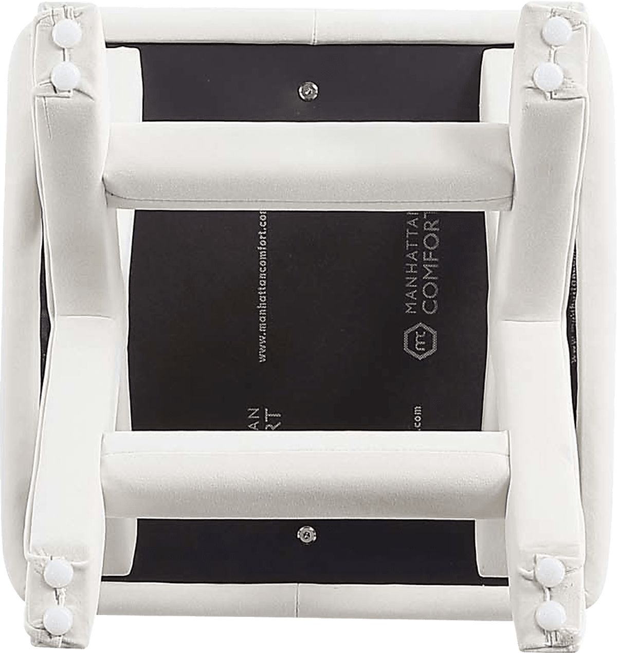 Brougham I Cream Beige Velvet Plush Bench | Rooms to Go