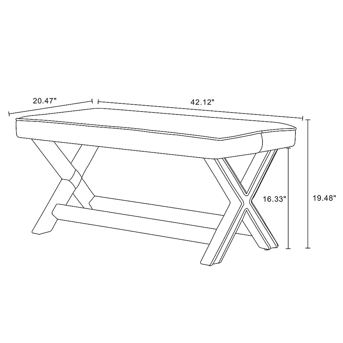 Brougham II Pink Velvet Plush Bench | Rooms to Go