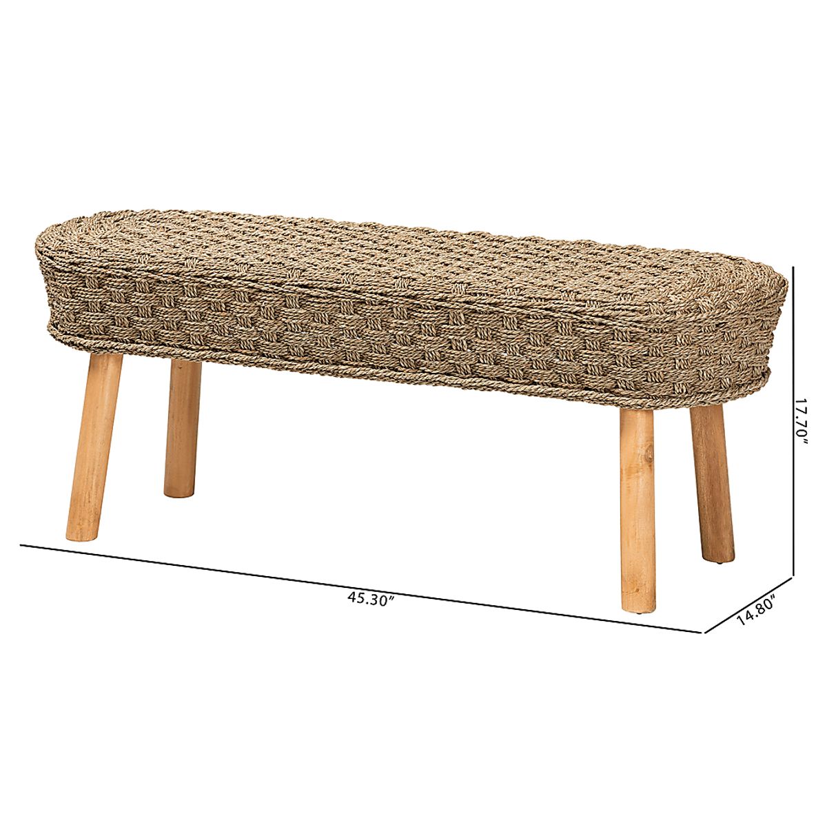 Brownrigg Brown Dark Wood Bench | Rooms to Go