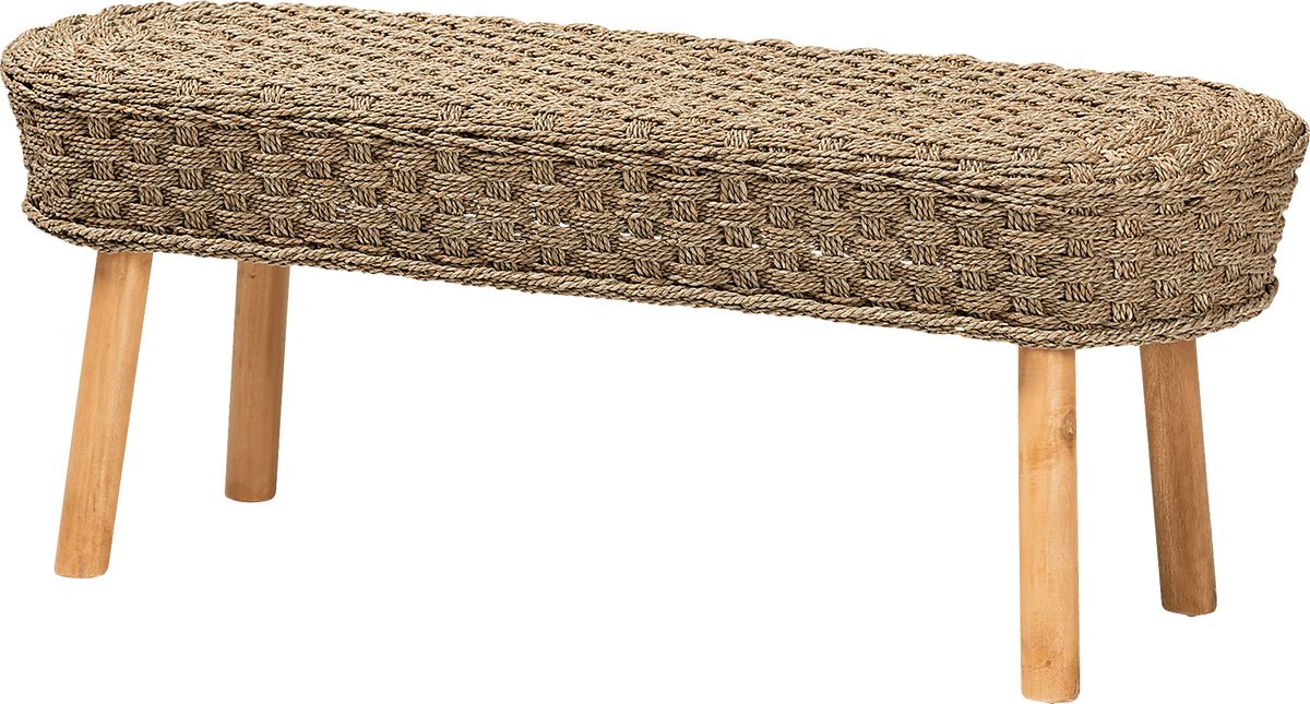 Brownrigg Brown Dark Wood Bench | Rooms to Go