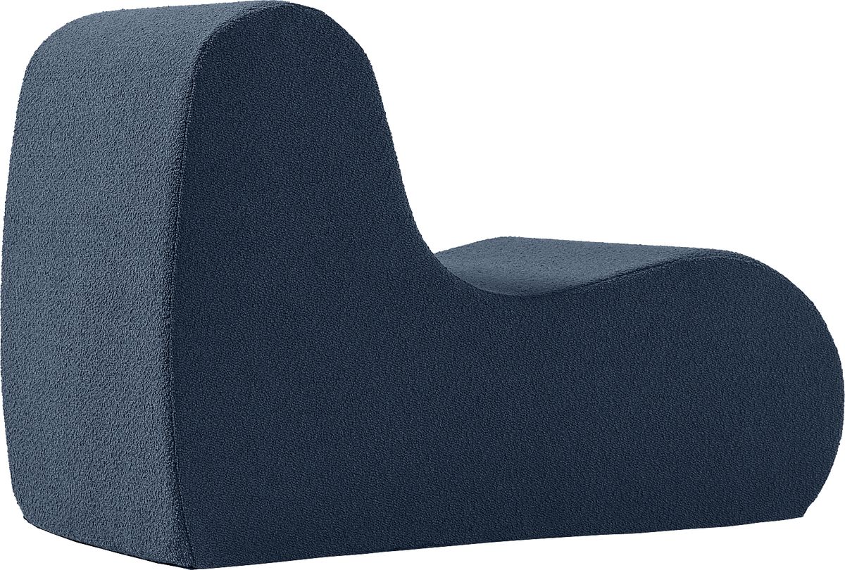 Brumley Navy Blue Boucle Accent Chair | Rooms to Go