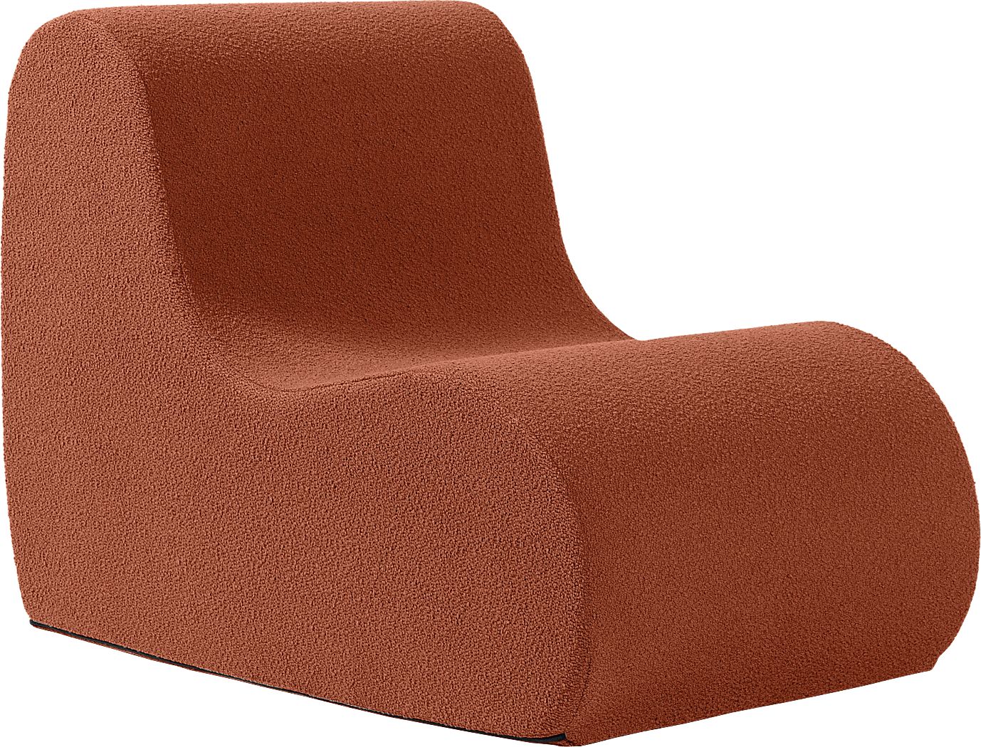 Brumley Terracotta Orange Boucle Accent Chair | Rooms to Go