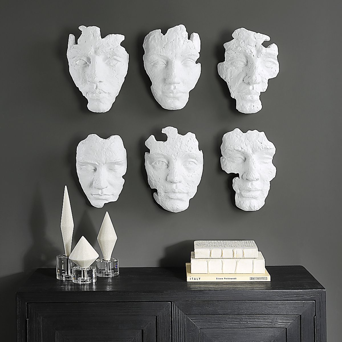 Brummi White Wall Decor, Set Of 6 | Rooms to Go