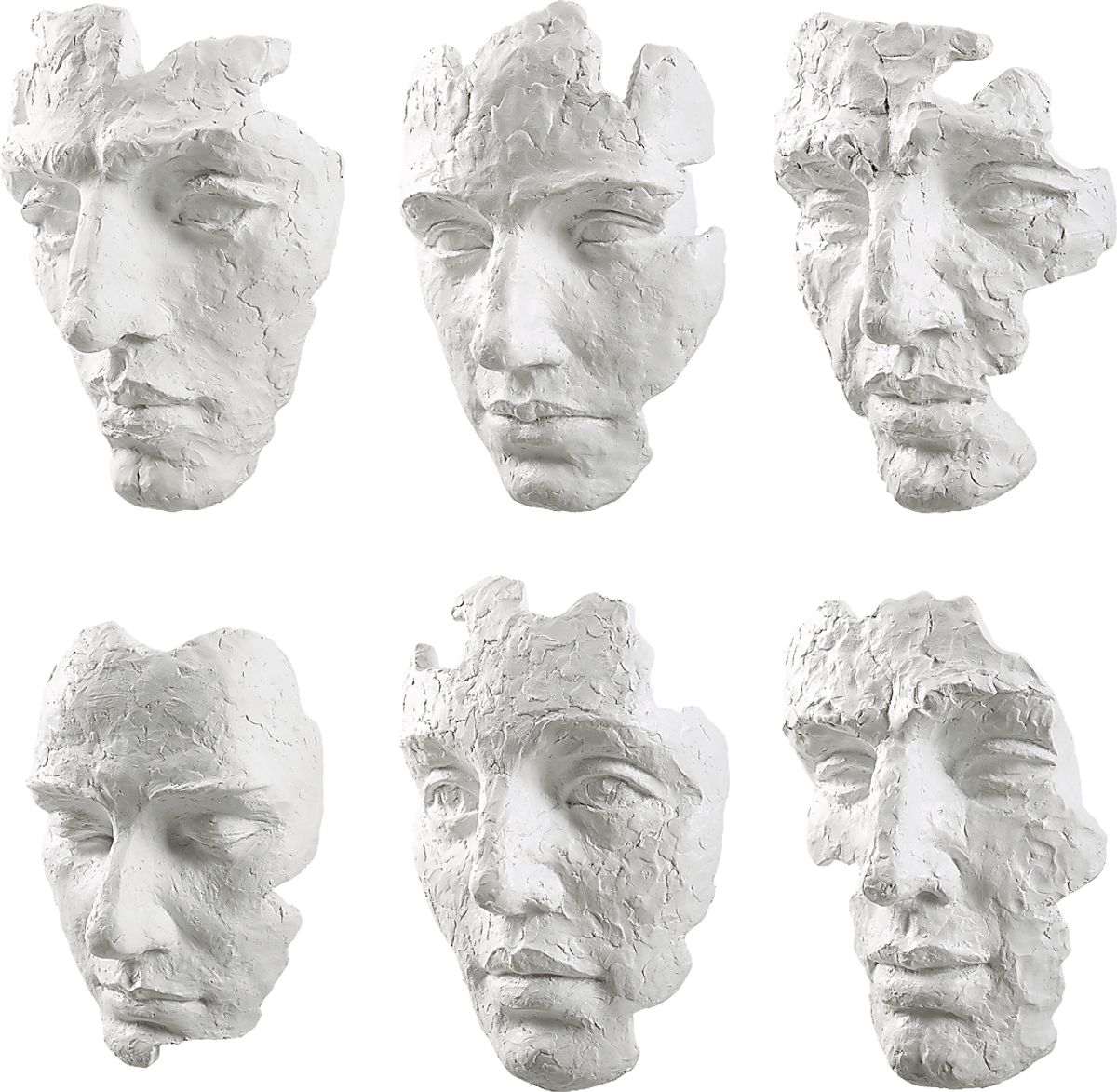 Brummi White Wall Decor, Set Of 6 | Rooms to Go