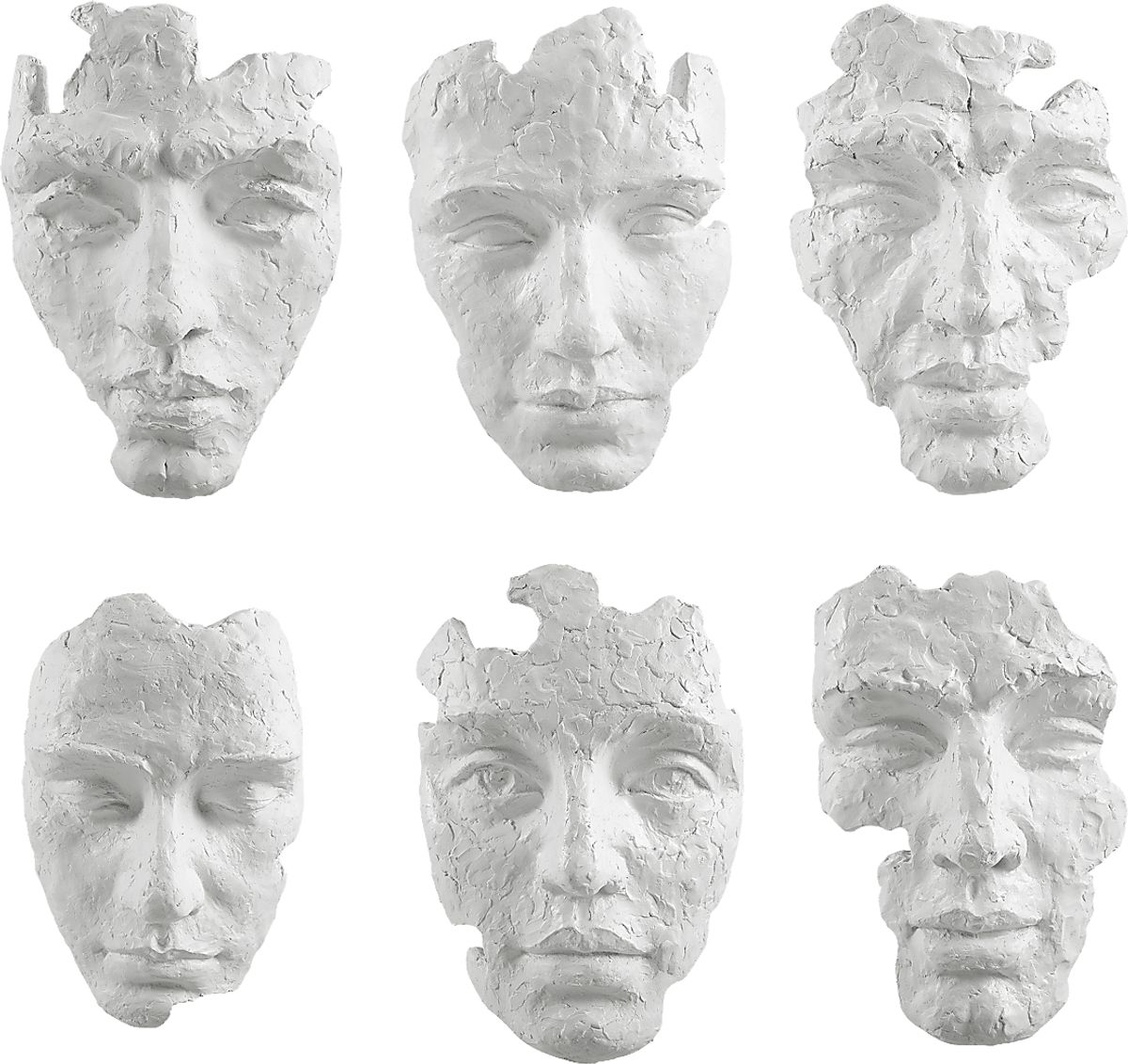Brummi White Wall Decor, Set Of 6 | Rooms to Go