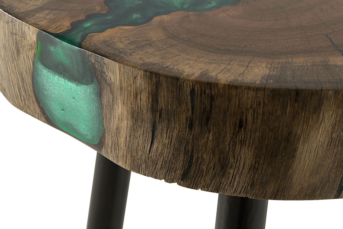 Bruning Brown Dark Wood Accent Table | Rooms to Go