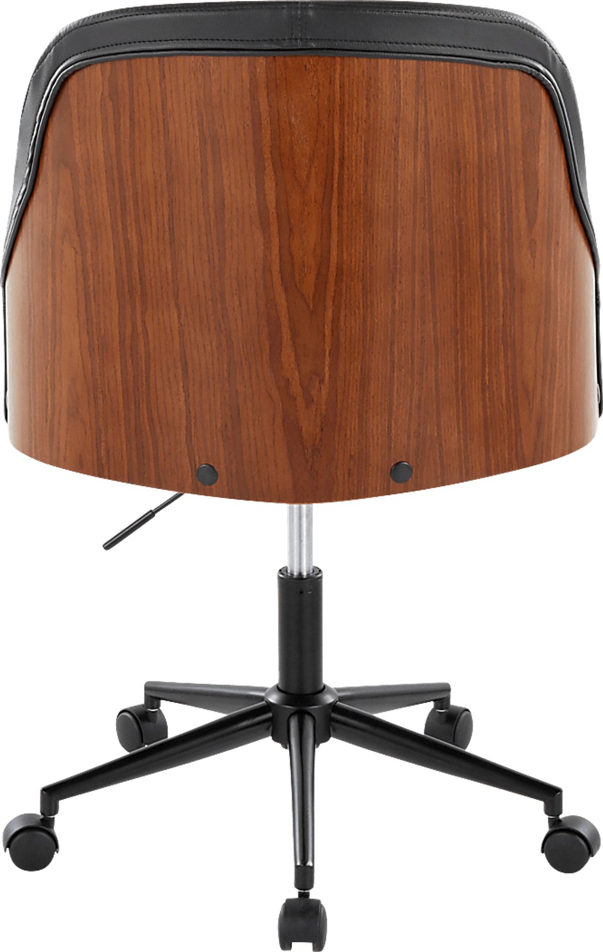 Bryta Black Black,Colors Faux Leather Fabric Desk Chair | Rooms to Go