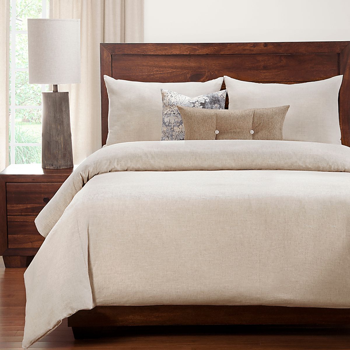 Buckler Tan Beige,Brown Queen Duvet Set | Rooms to Go